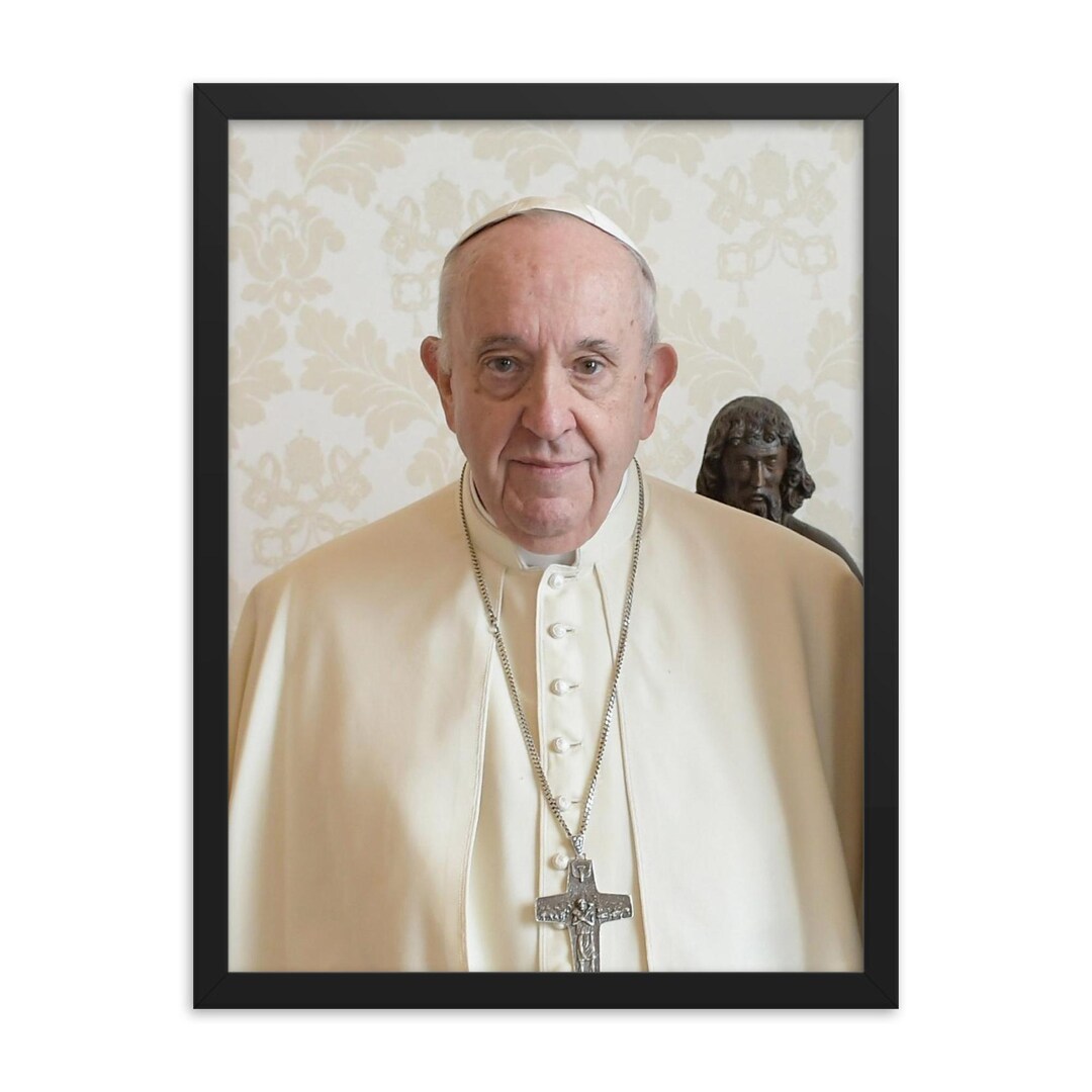 Pope Francis Framed Print - Etsy