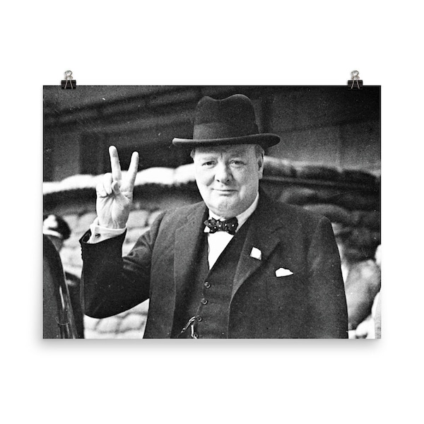 Winston Churchill Poster - Etsy