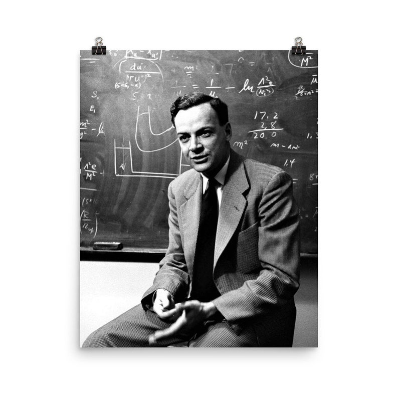 Richard Feynman Poster Print - Etsy