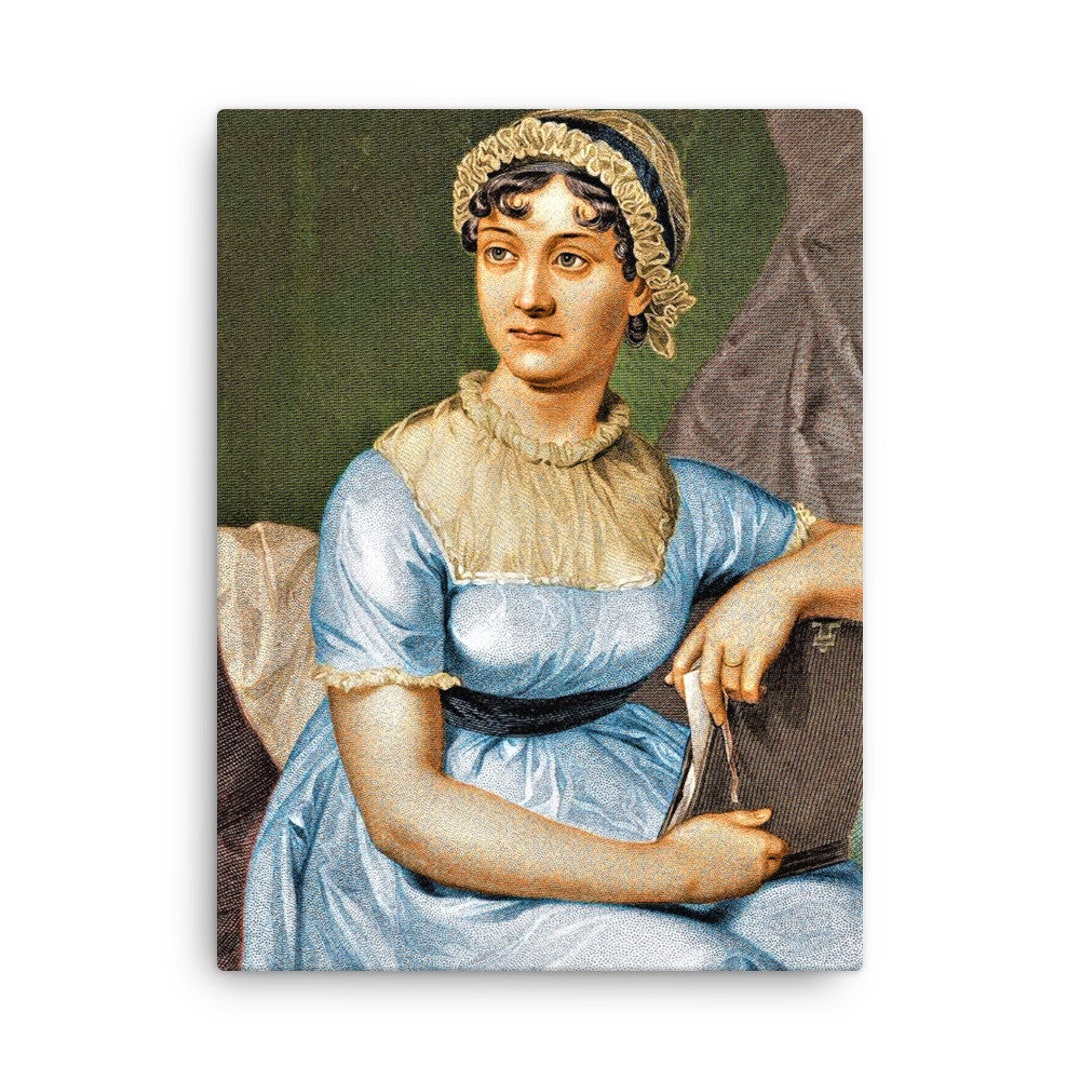 Jane Austen Canvas Print - Canvas Wall Art - Etsy