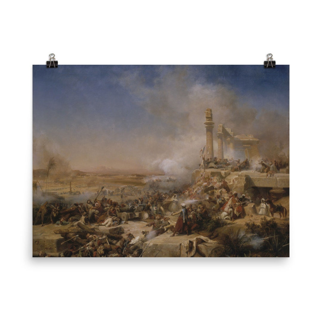 Battle of Heliopolis by Léon Cogniet Poster Print - Etsy