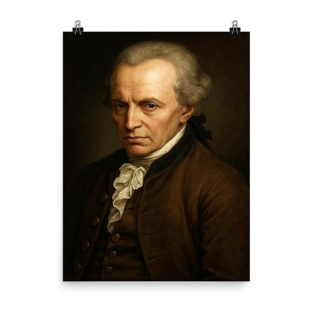 Immanuel Kant Philosophy Poster Print - Vintage Style Wall Art, Unique ...
