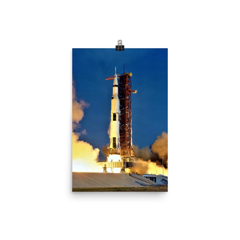 Saturn V Apollo 11 Launch Poster Print - Etsy