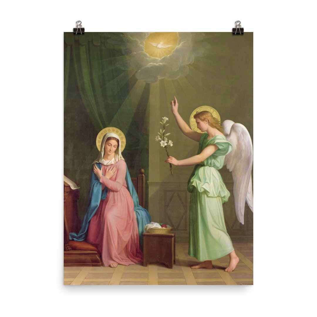 The Annunciation by Auguste Pichon Poster Print - Etsy