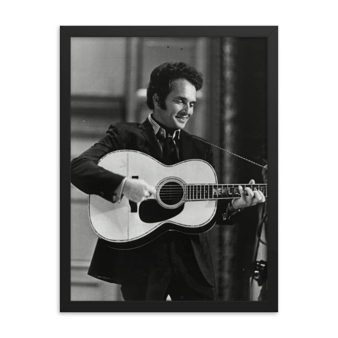 Merle Haggard Framed Print - Etsy Canada