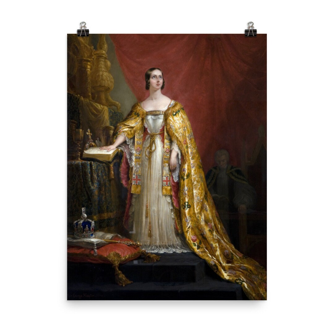 Queen Victoria Taking the Coronation Oath by George Hayter Poster Print ...