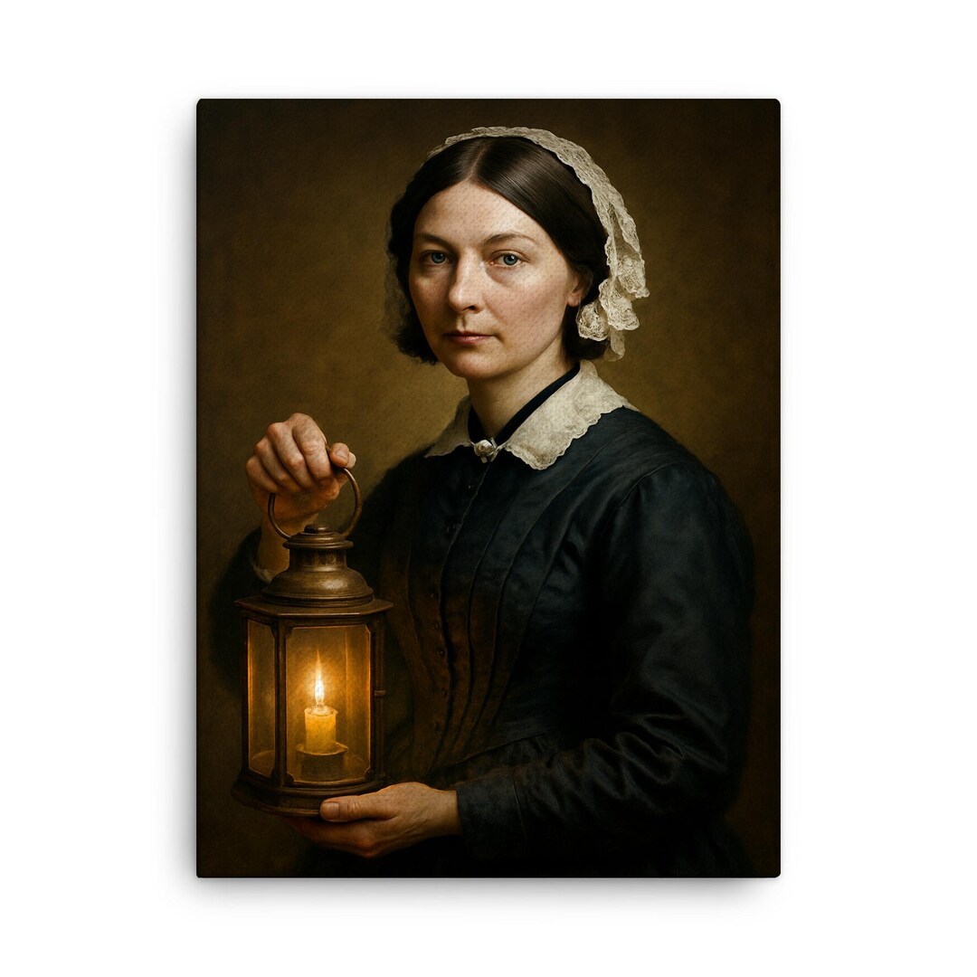 Florence Nightingale Canvas Print: Iconic Victorian Nurse Portrait ...