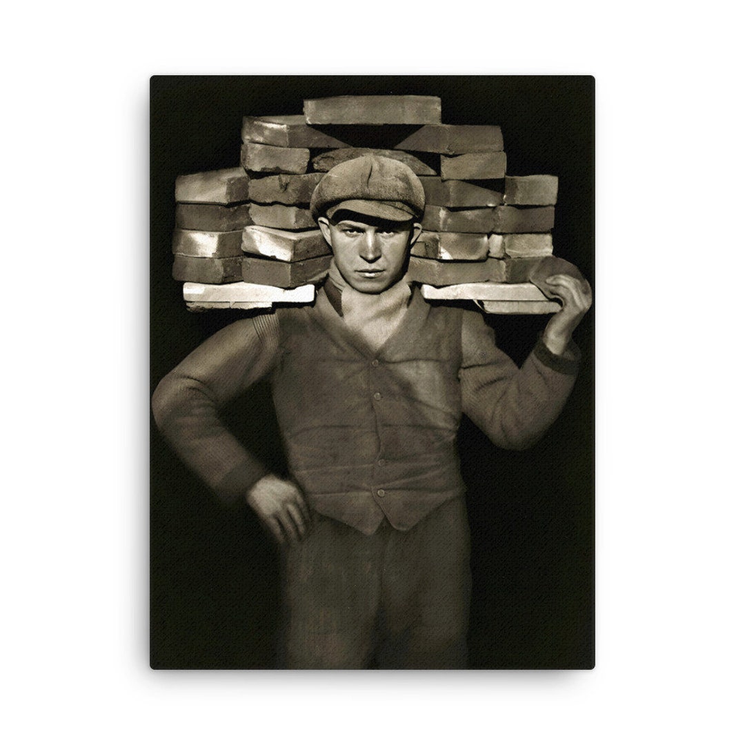 Bricklayer by August Sander Canvas Print - Canvas Wall Art - Etsy