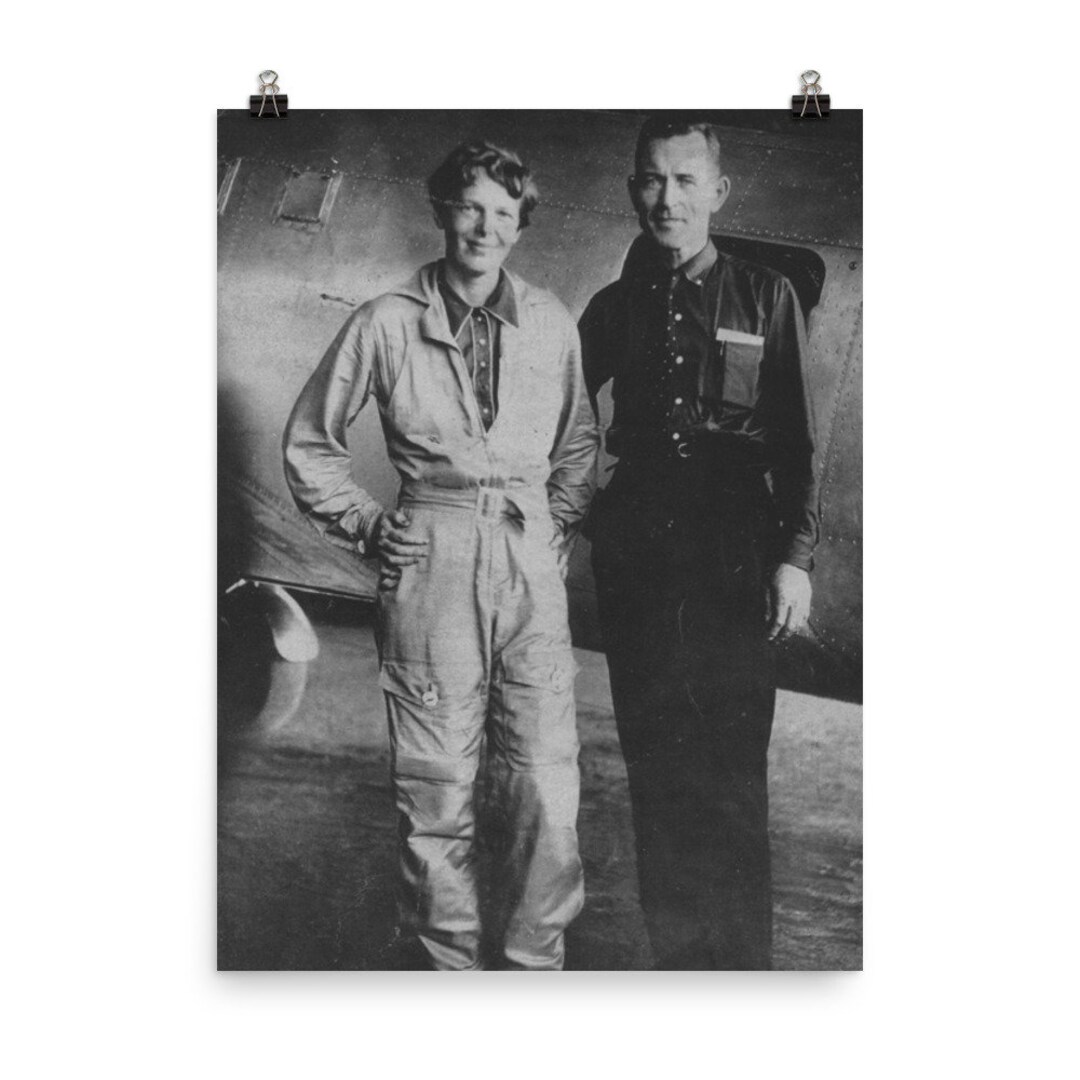 Amelia Earhart and Fred Noonan Poster Print - Etsy