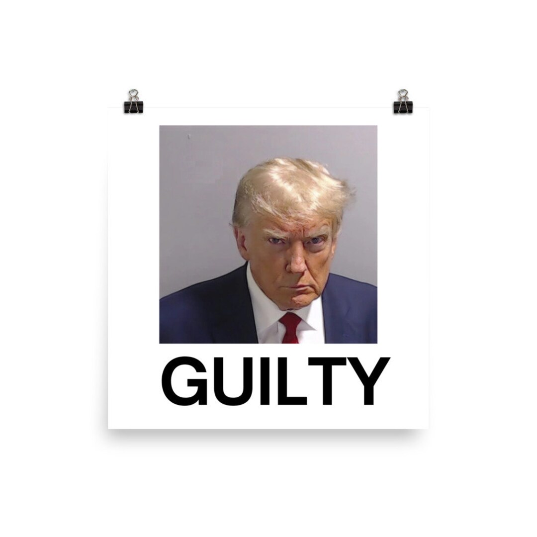 Trump Mugshot Guilty Poster Print - Etsy