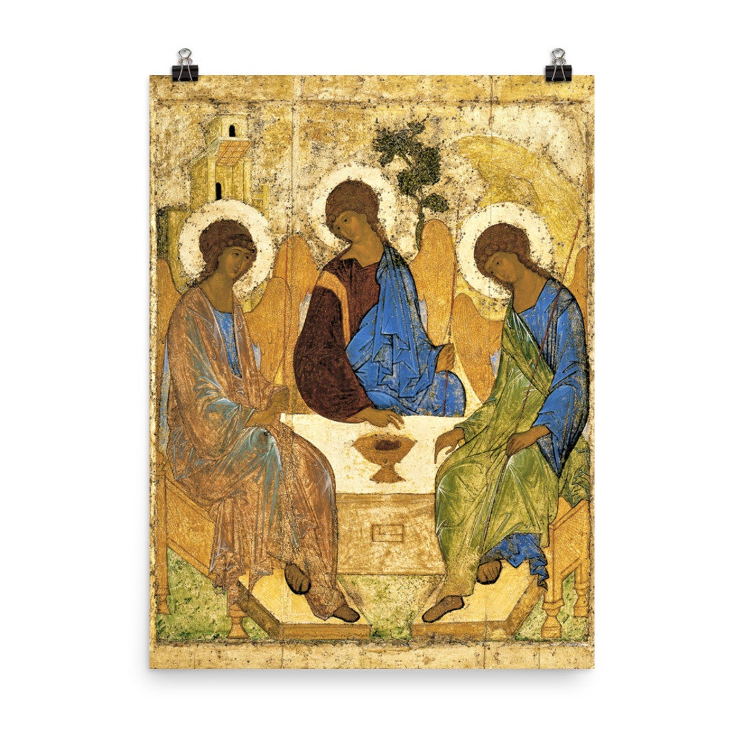 Trinity Three Icons by Andrei Rublev Poster Print - Etsy