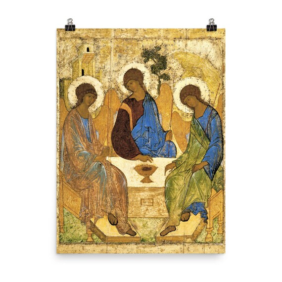 Trinity Three Icons by Andrei Rublev Poster Print - Etsy