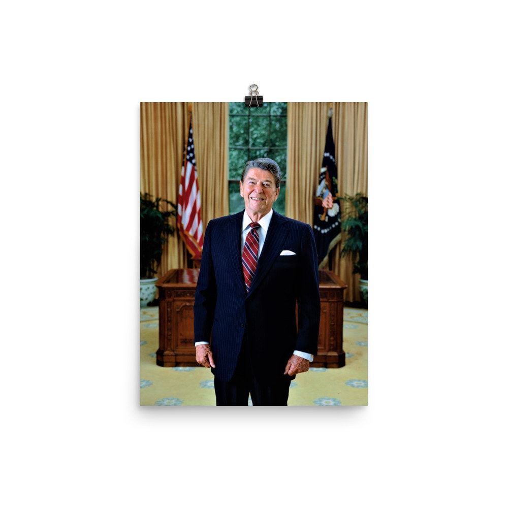 Ronald Reagan Presidential Portrait Poster Print - Etsy