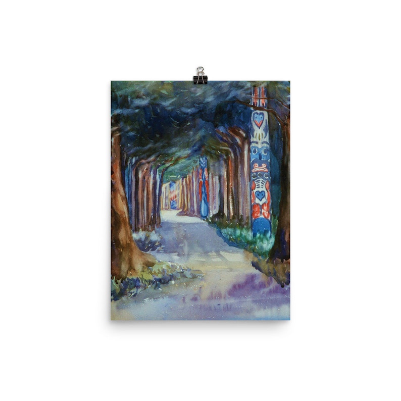 Totem Poles Totem Walk at Sitka by Emily Carr Poster Print - Etsy
