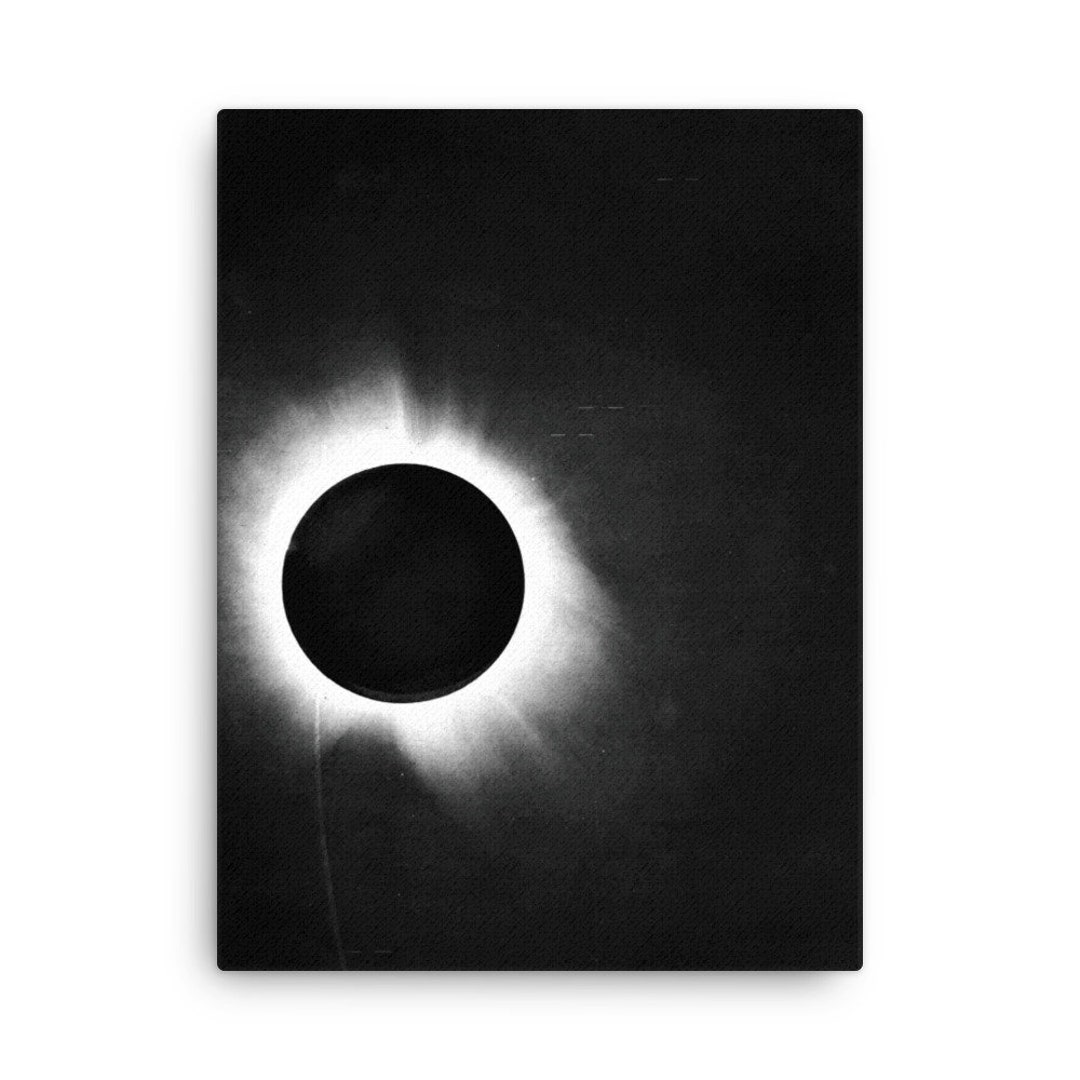 Solar Eclipse 1919 Canvas Print - Canvas Wall Art - Etsy