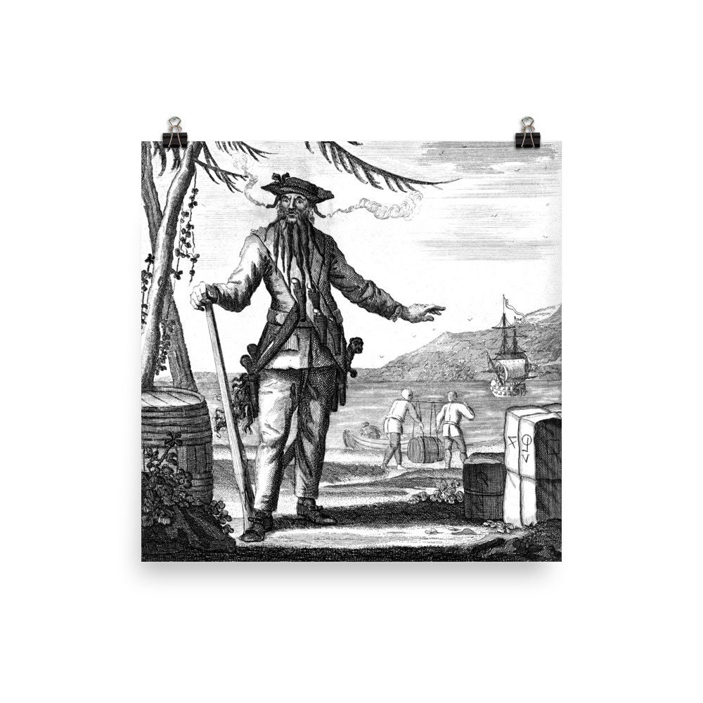 Blackbeard Poster Print - Etsy