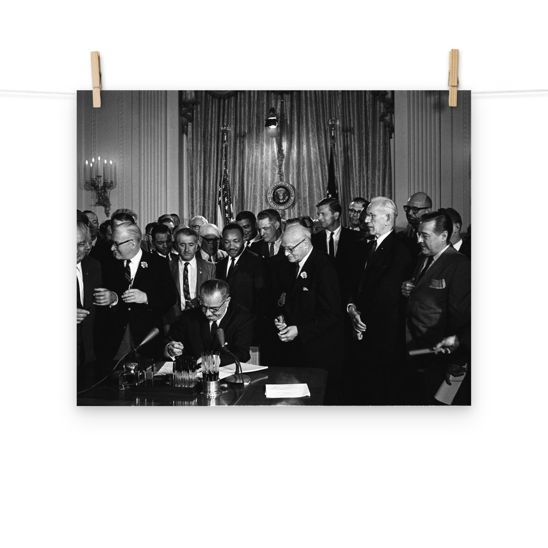 Signing of the Civil Rights Act of 1964 Poster Print - Etsy