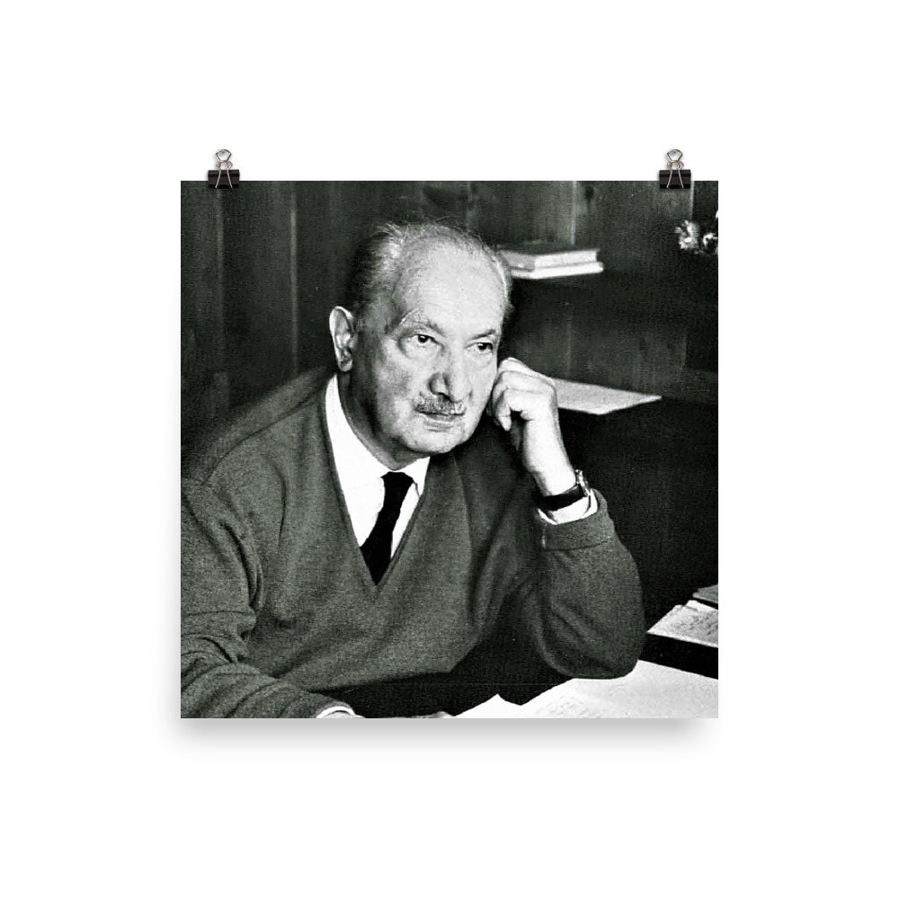 Martin Heidegger Poster Print - Etsy