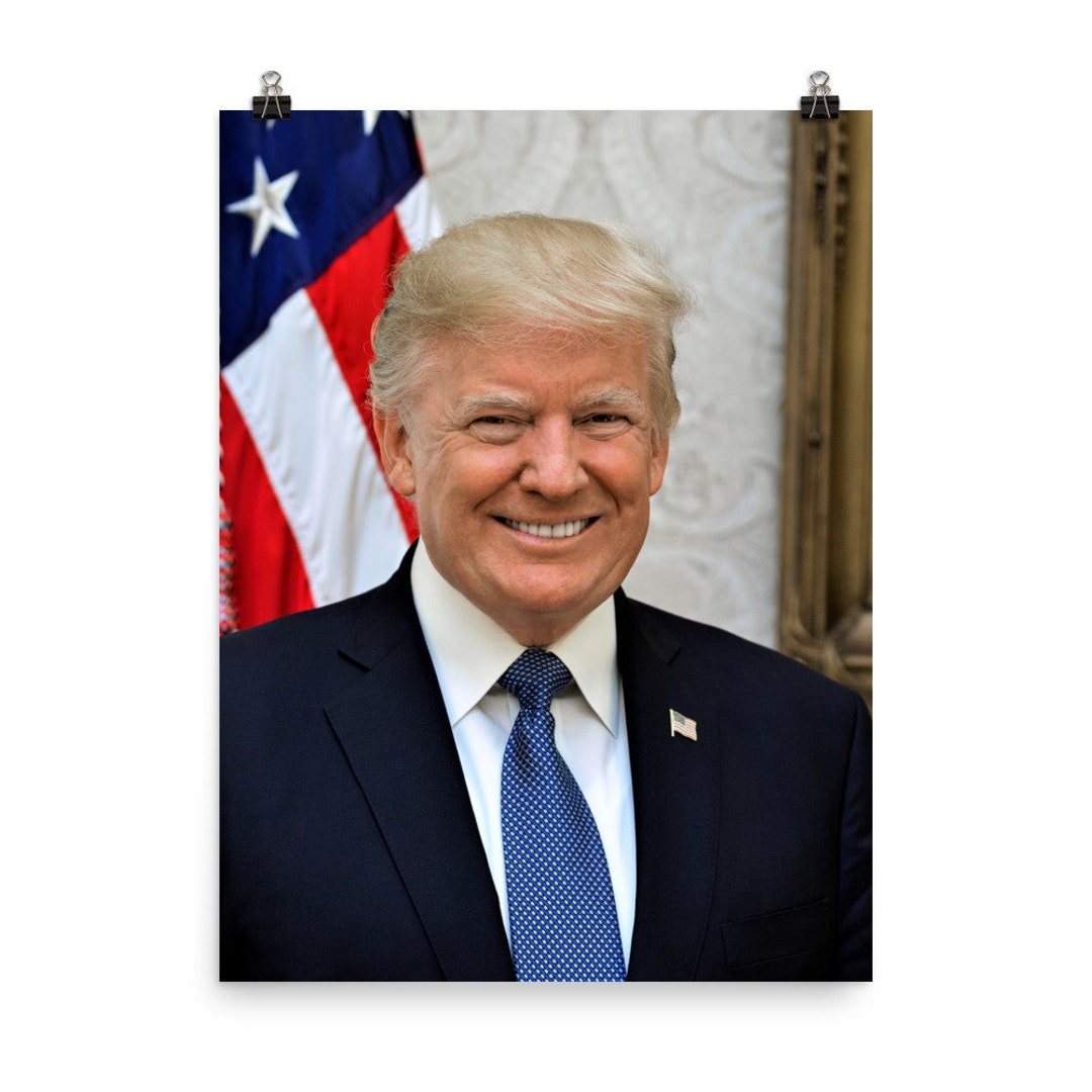 Donald Trump Official Portrait Poster Print - Etsy