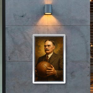 James Naismith Basketball Legend Art - Unique Historical Poster Print ...