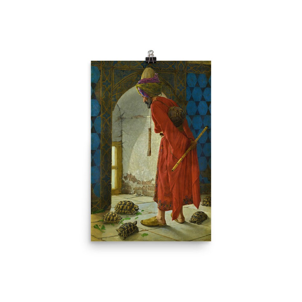 The Tortoise Trainer by Osman Hamdi Bey Poster Print - Etsy