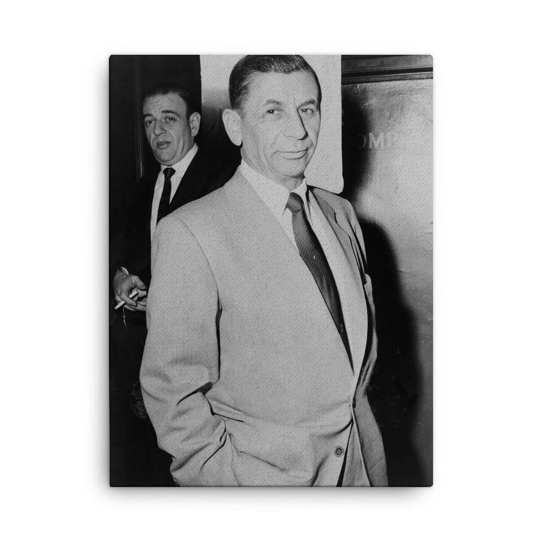 Meyer Lansky Canvas Print: Iconic Mobster Portrait Wall Art - Etsy