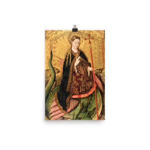 Saint Margaret of Antioch Poster Print - Etsy