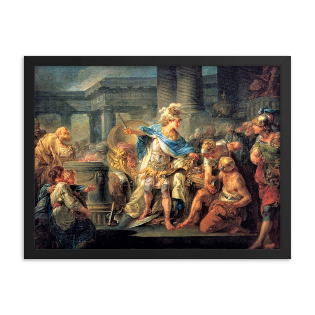 Alexander the Great Cuts the Gordian Knot by Jean-simon Berthélemy ...