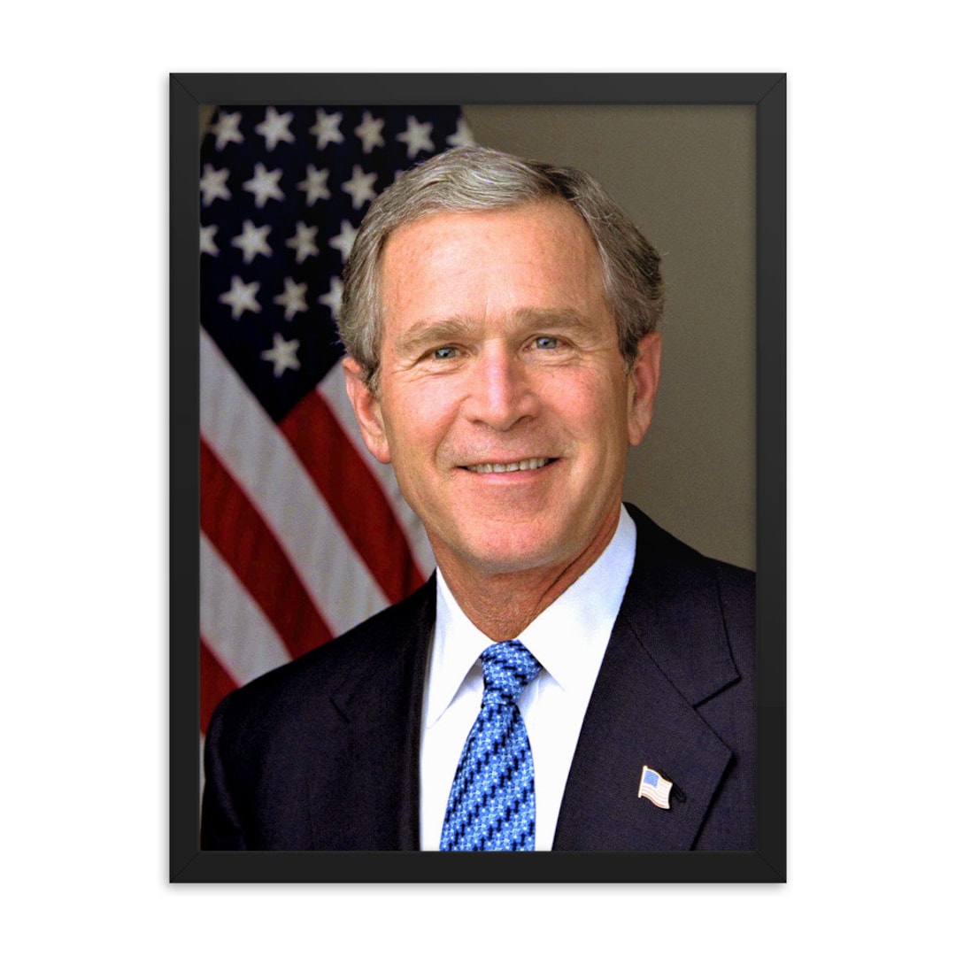 George W. Bush Official Portrait Framed Print - Etsy