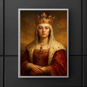 Queen Isabella I of Castile Poster: Vintage Historical Monarch Art - Etsy