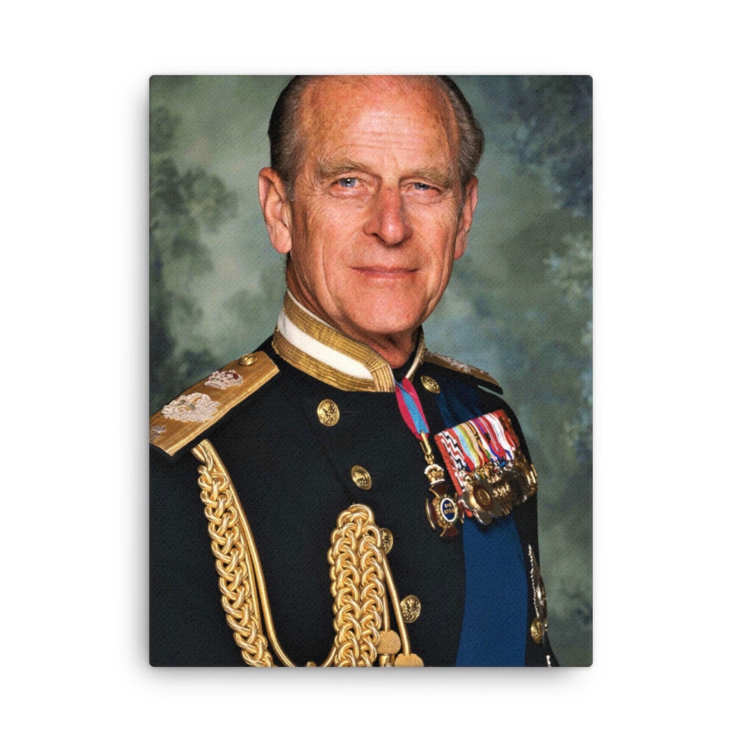 Prince Philip, Duke of Edinburgh Canvas Print - Canvas Wall Art - Etsy