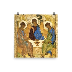 Trinity Three Icons by Andrei Rublev Poster Print - Etsy