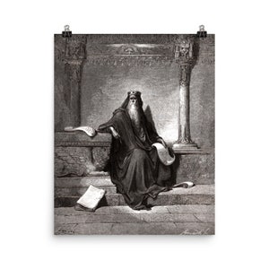King Solomon in Old Age by Gustave Doré Poster Print - Etsy