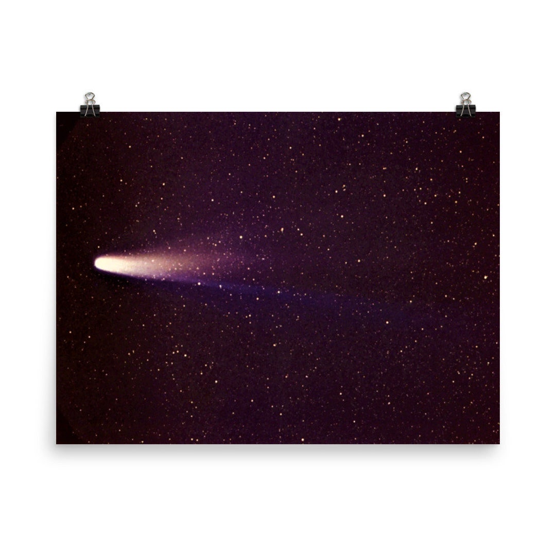 Halley's Comet Poster Print - Etsy
