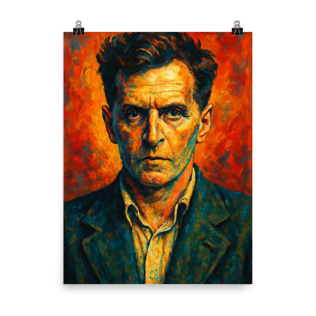 Ludwig Wittgenstein Inspirational Poster Print Unique Philosopher Wall ...