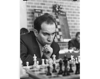 Bobby Fischer Mikhail Tal in Leipzig Chess Championship 1960 Poster Art ...
