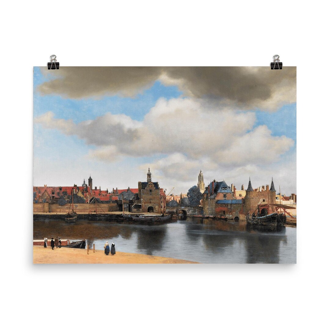 View of Delft by Johannes Vermeer Poster Print - Etsy