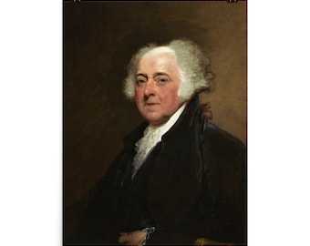 John Adams by Gilbert Stuart Printable US President Fine Art Print ...