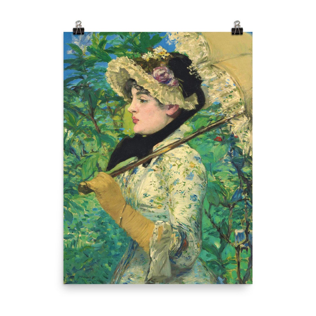 Jeanne Spring by Edouard Manet Poster Print - Etsy