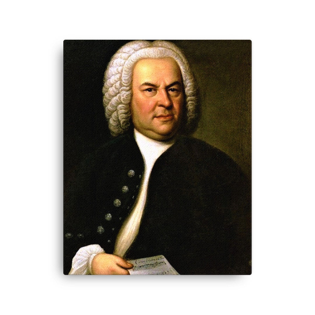 Johann Sebastian Bach Canvas Print - Official Portrait Bach Painting by ...