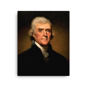 Thomas Jefferson Canvas Print - Canvas Wall Art - Etsy