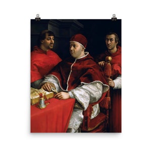 Portrait of Pope Leo X by Raphael Poster Print - Etsy