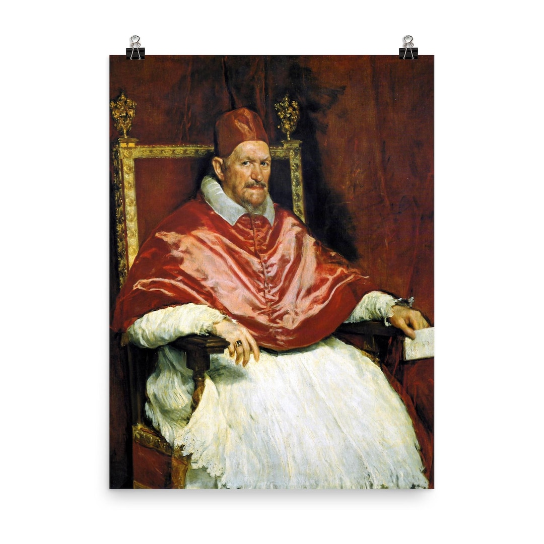 Pope Innocent X Portrait Print: Diego Velázquez, Elegant Wall Art - Etsy