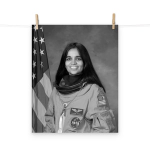 Kalpana Chawla (black and White) Poster Print - Etsy