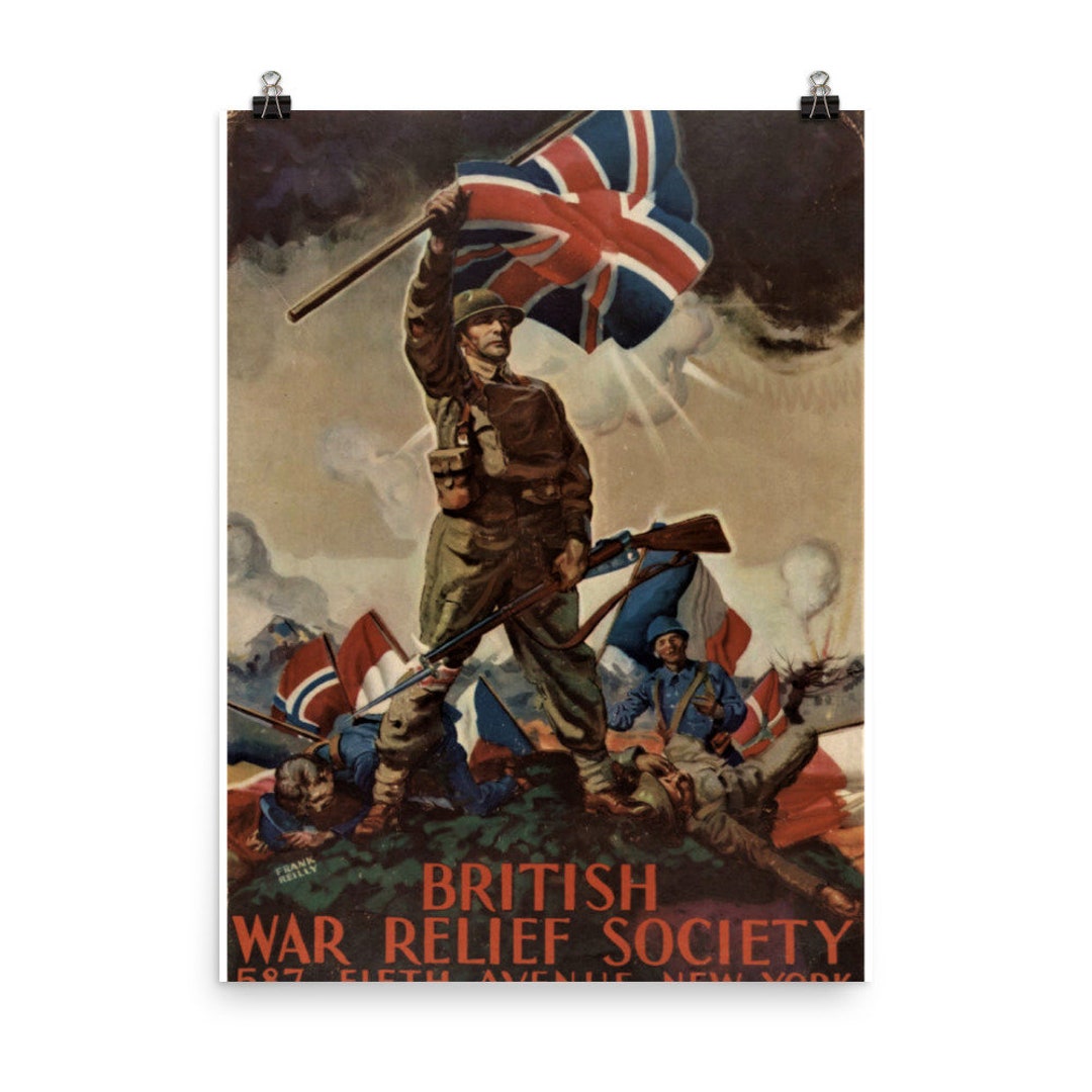 British War Relief Society Poster Poster Print - Etsy