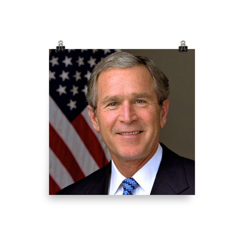 George W. Bush Official Portrait Poster Print - Etsy