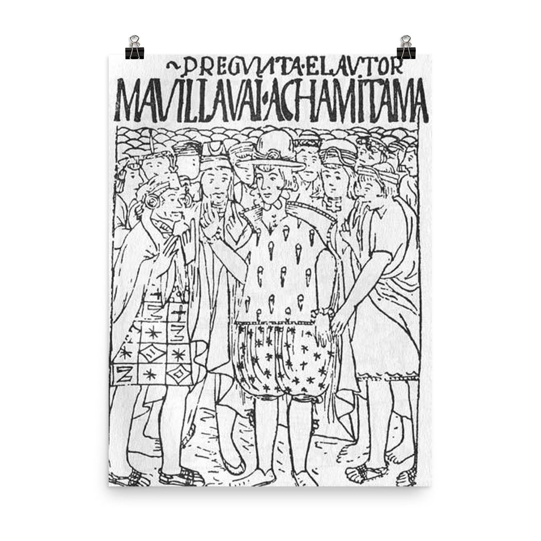Felipe Guaman Poma De Ayala Poster Print - Etsy