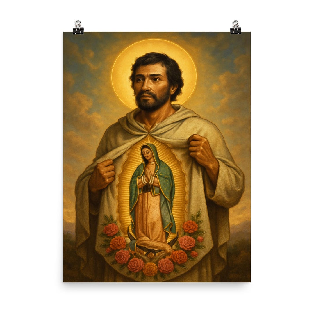 Saint Juan Diego Poster: Catholic Home & Church Art - Etsy