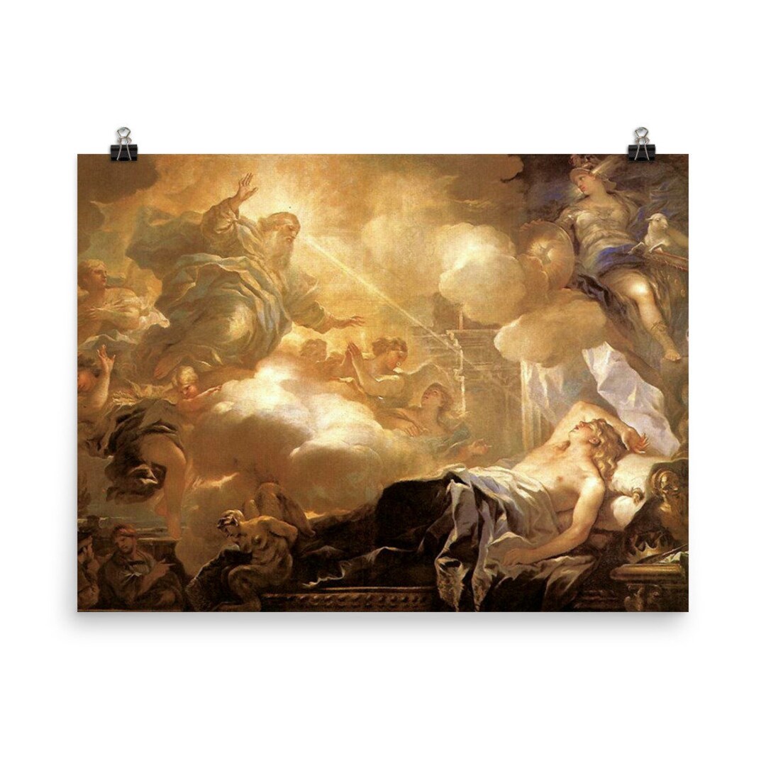 The Dream of Solomon by Luca Giordano Poster Print - Etsy