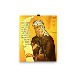 Saint John of Damascus Poster Print - Etsy
